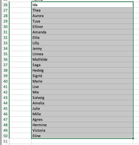 Tips og triks for Excel