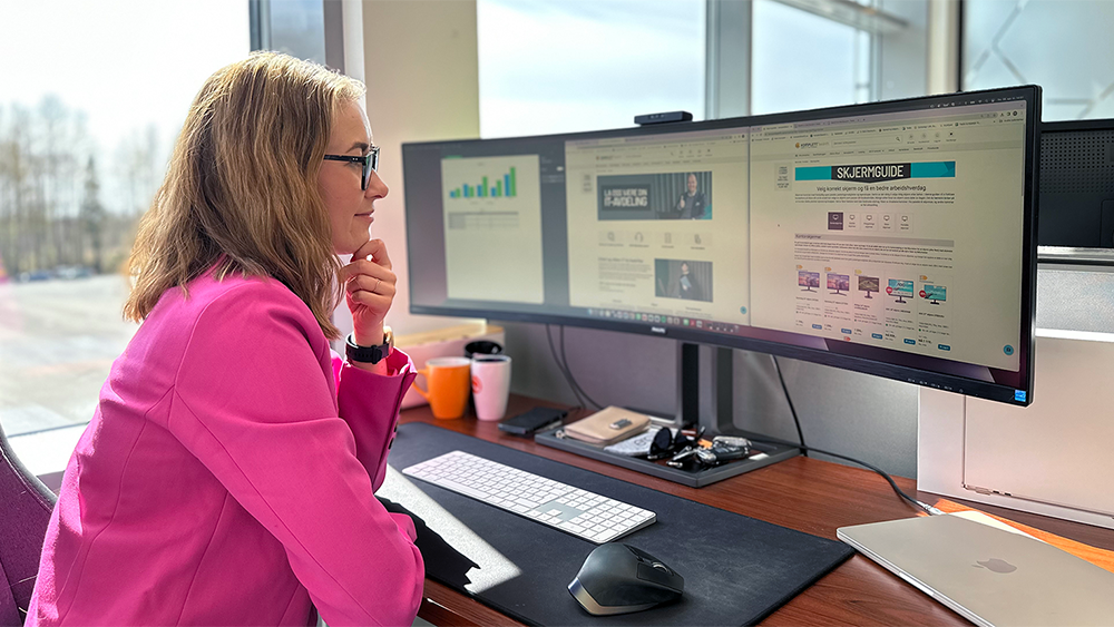 Hvordan velge riktig PC-skjerm til arbeidsplassen?